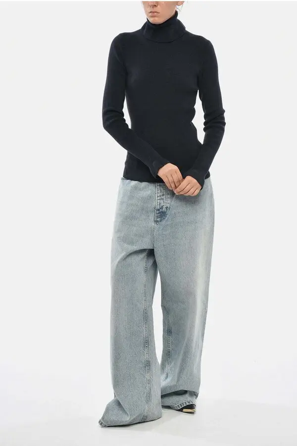 Chloé Turtleneck Sweater With Logo