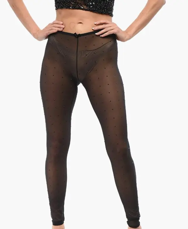 Dsquared2 Tights With All-over Crystals