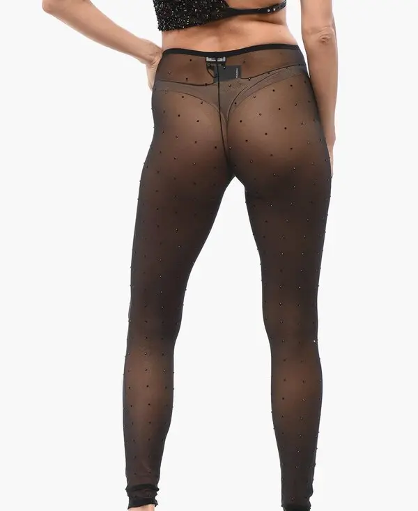 Dsquared2 Tights With All-over Crystals