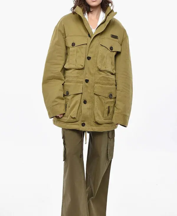 Dsquared2 Americana Parka With Detachable Hood