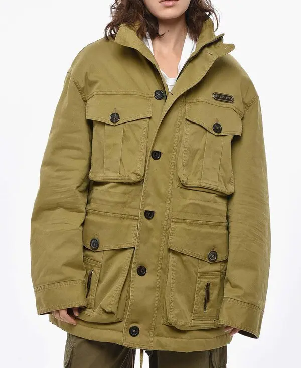 Dsquared2 Americana Parka With Detachable Hood