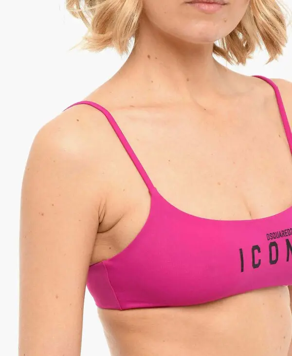 Dsquared2 Icon Printed Bikini Top