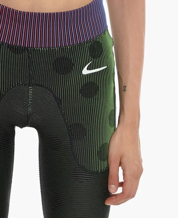 Off-White X Nike Striped Biker Shorts