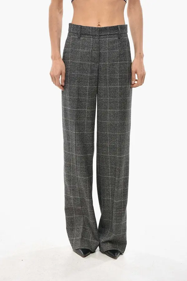 True Royal Nadya District Check Trousers