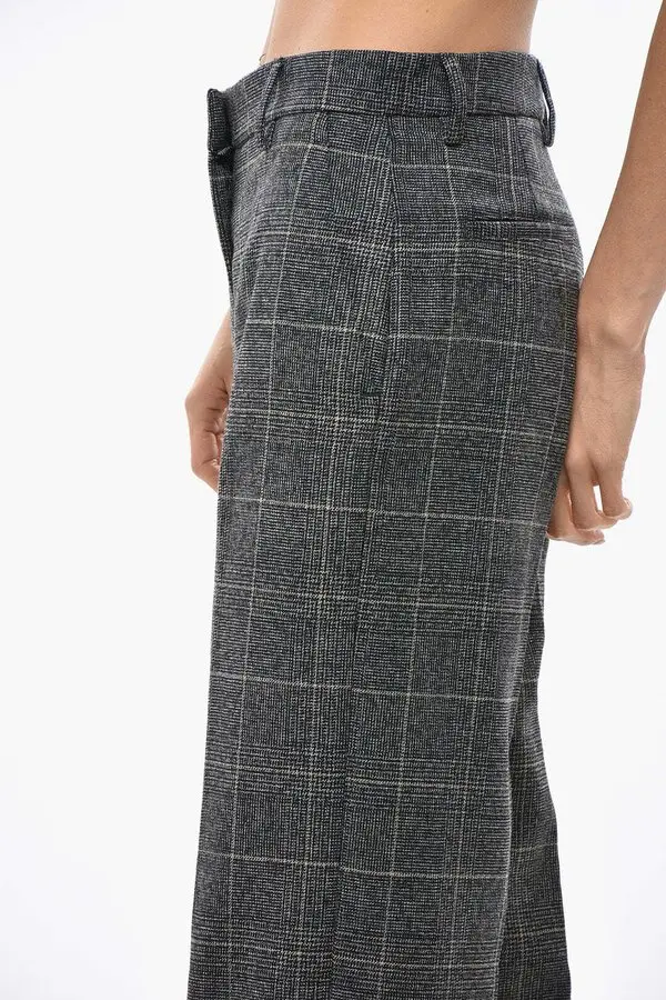 True Royal Nadya District Check Trousers