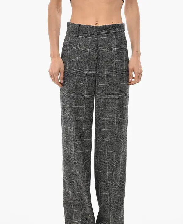 True Royal Nadya District Check Trousers