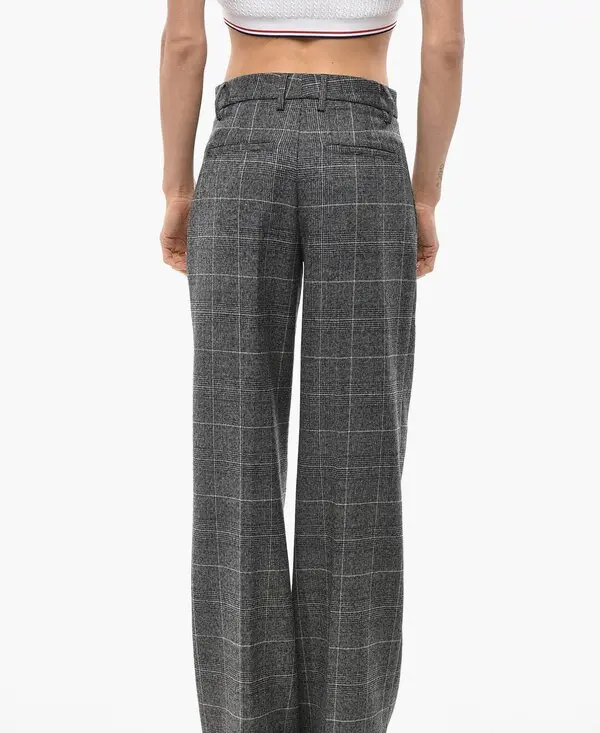True Royal Nadya District Check Trousers