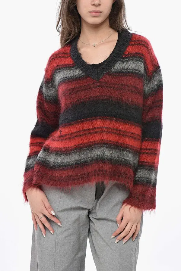 Dior Unbalanced Striped Sweater