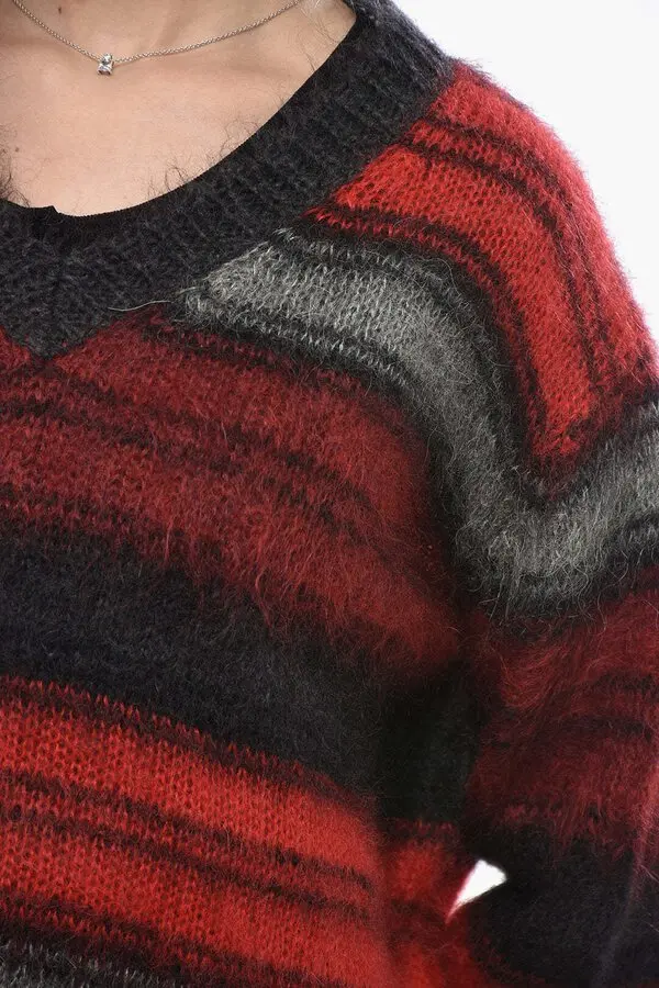 Dior Unbalanced Striped Sweater