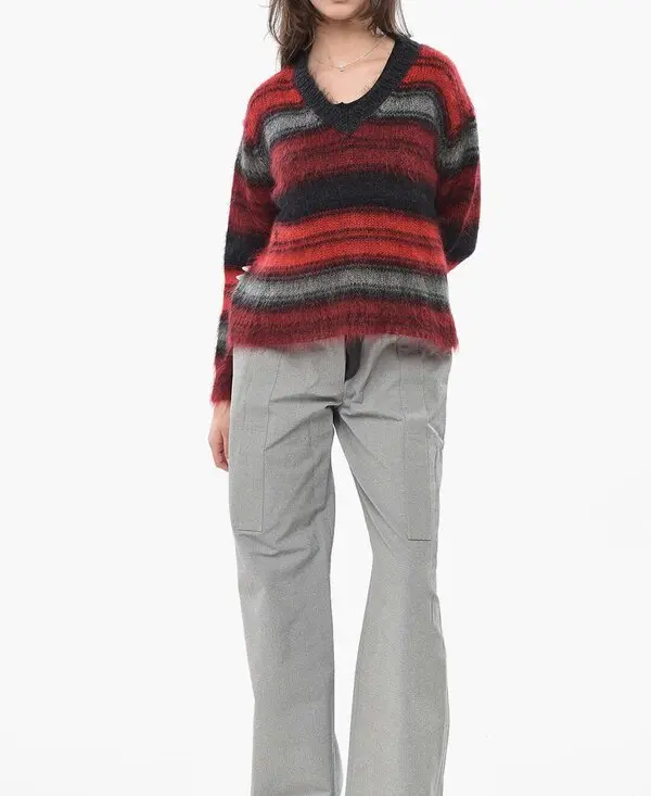 Dior Unbalanced Striped Sweater