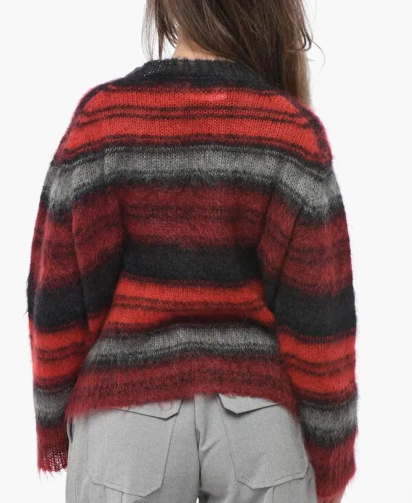 Dior Unbalanced Striped Sweater