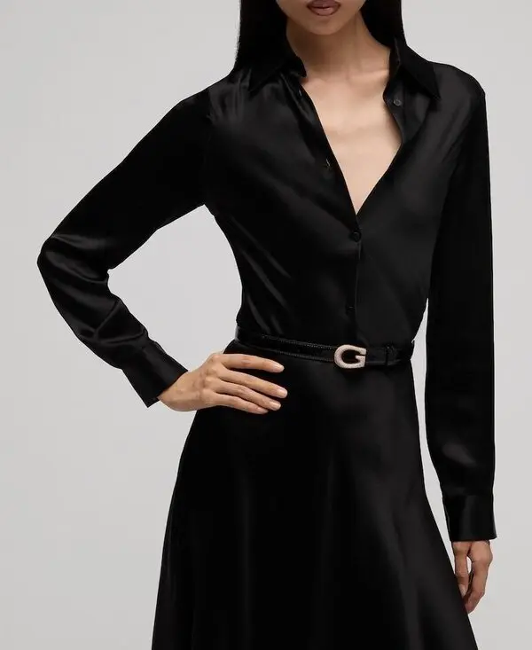 Gucci Thin Belt With G Motif Buckle