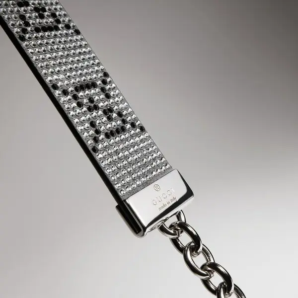 Gucci Thin Chain Belt With Double G Charm