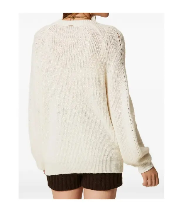 TWINSET Floral Appliqué Cardigan