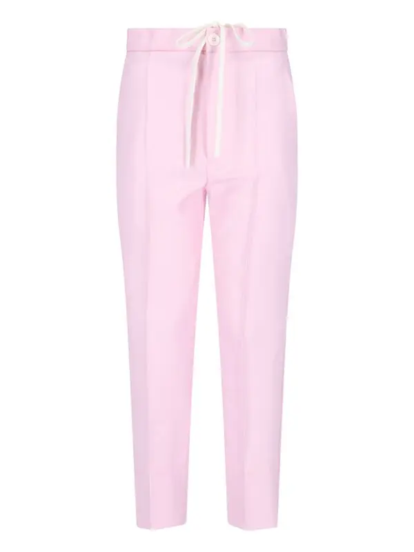 SETCHU Button-hem Tailored Trousers