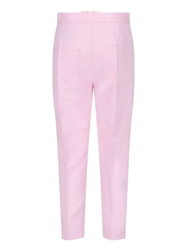 SETCHU Button-hem Tailored Trousers