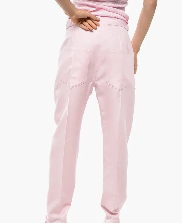 SETCHU Button-hem Tailored Trousers