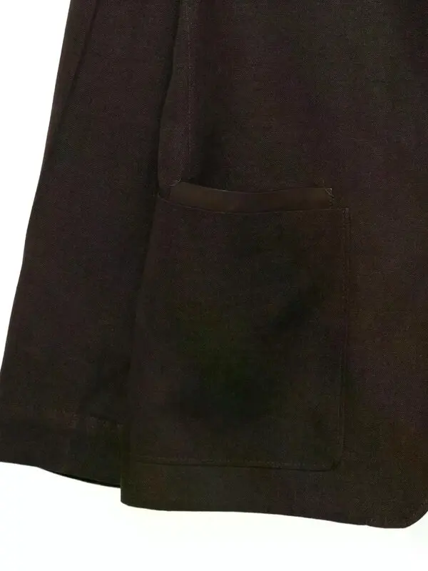 Zegna Leather-trimmed Buttoned Blazer