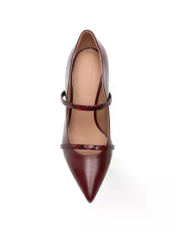 MALONE SOULIERS Maureen Snake-effect Pumps