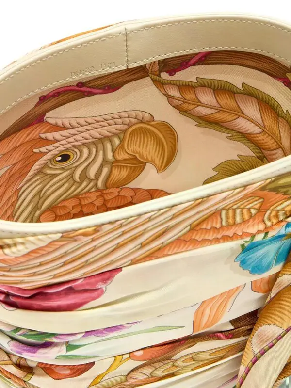 FERRAGAMO Mini Bucket Bag With Foulard