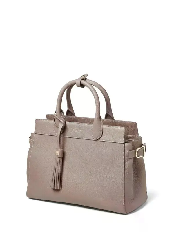 ASPINAL OF LONDON Savannah Pebbled-leather Tote Bag