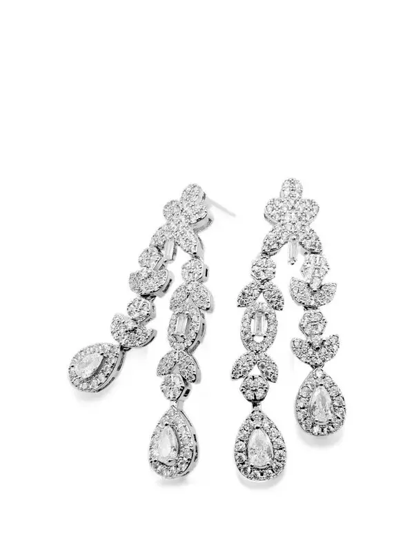 HZMER JEWELLERY Taara Embellished Drop Earrings