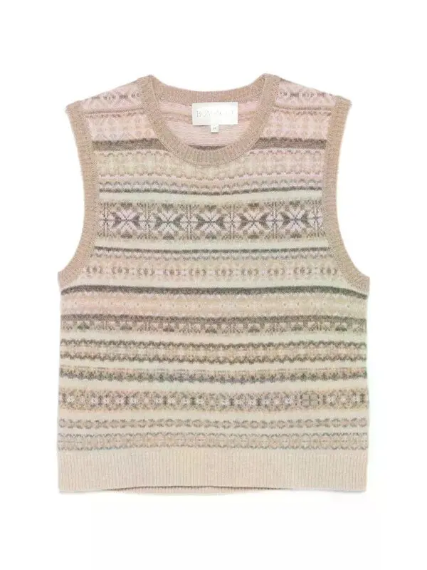 Eric Bompard Fair Isle Sleeveless Vest