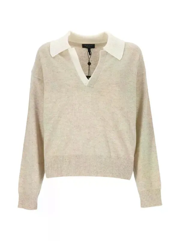 Rag & Bone Cashmere Polo Sweater