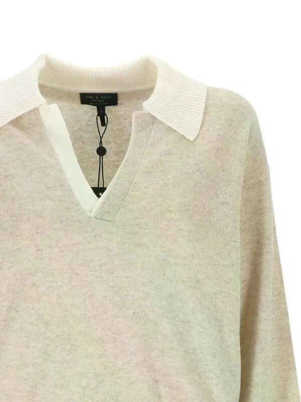 Rag & Bone Cashmere Polo Sweater