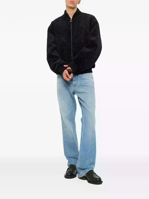 WOOYOUNGMI Textured Bomber Jacket