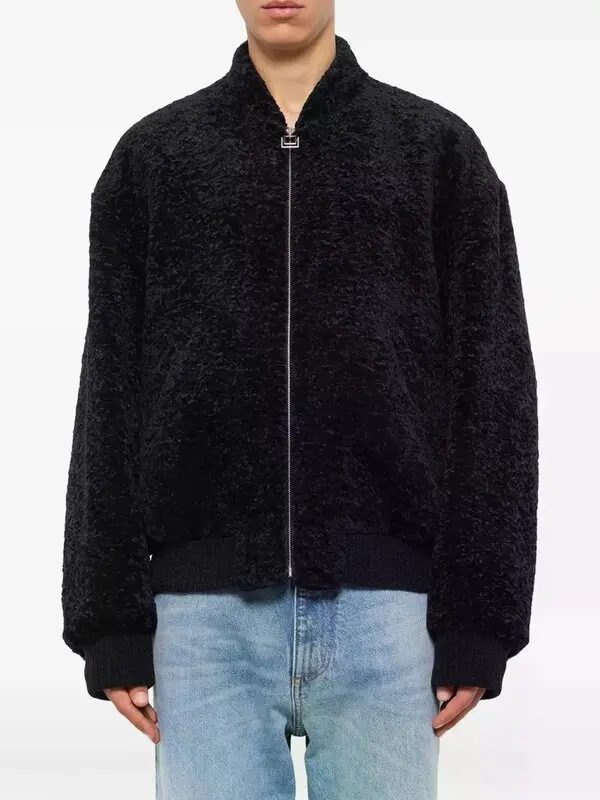 WOOYOUNGMI Textured Bomber Jacket