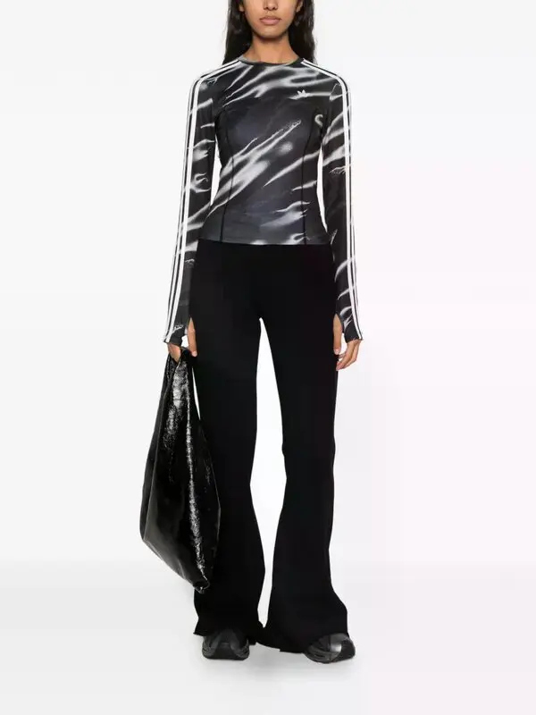 Adidas Abstract-print Long-sleeve T-shirt
