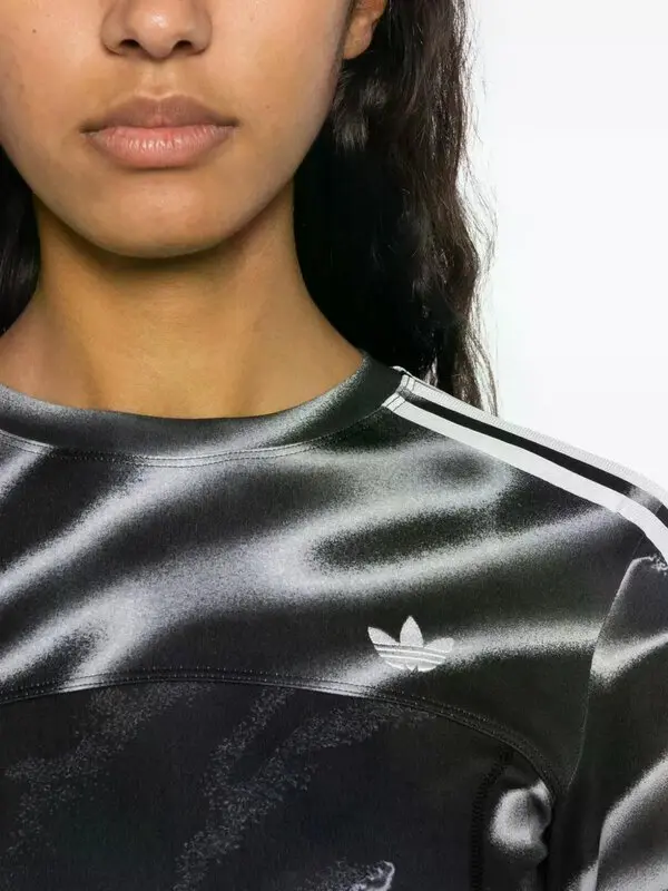 Adidas Abstract-print Long-sleeve T-shirt