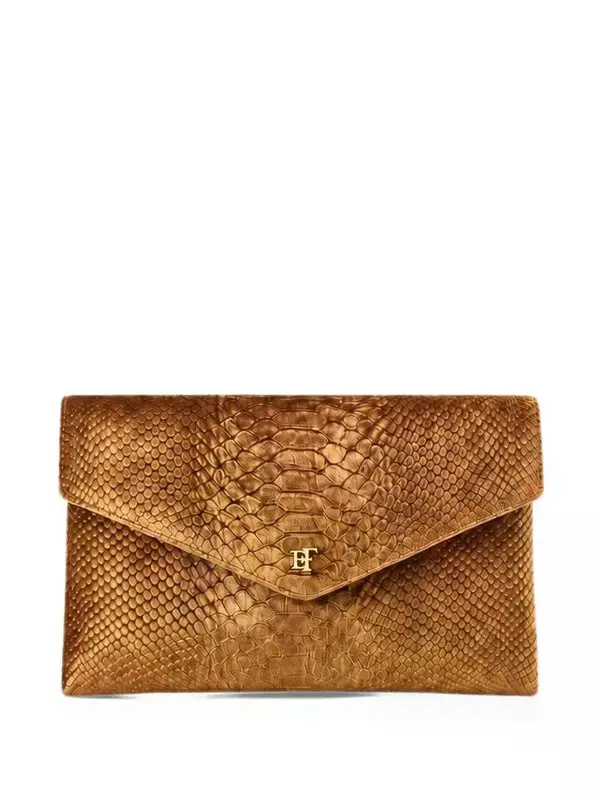 Elisabetta Franchi Snakeskin-effect Envelope Tote Bag