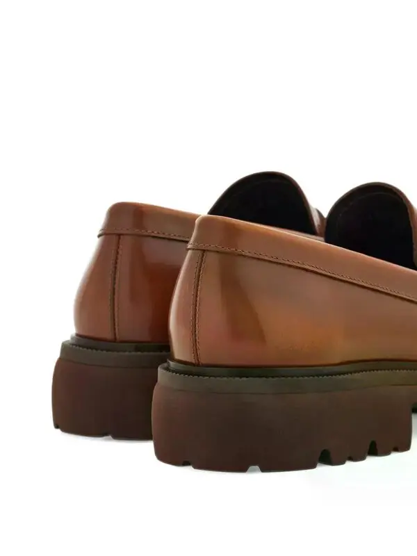 FERRAGAMO Penny Loafers With Chunky Tread