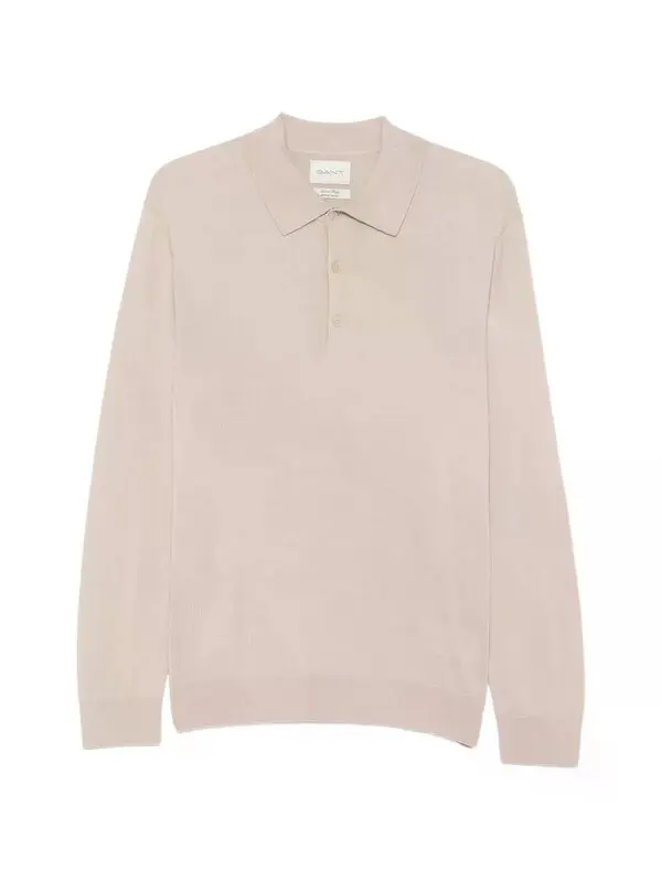Gant Long-sleeve Wool Polo Shirt