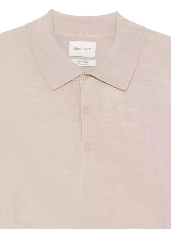Gant Long-sleeve Wool Polo Shirt