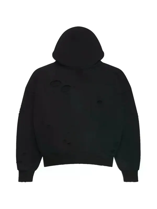 LOSTSHDWS Distressed Logo-patch Hoodie