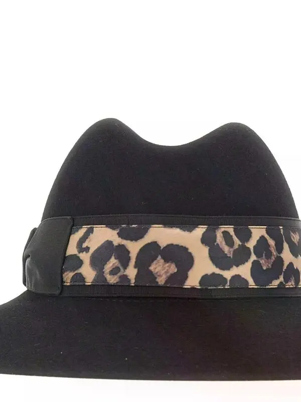 Borsalino Claudette Leopard-print Band Hat