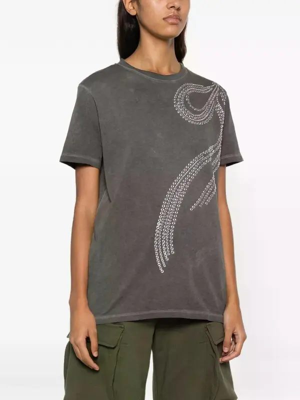 Blumarine Eyelet-embellished T-shirt