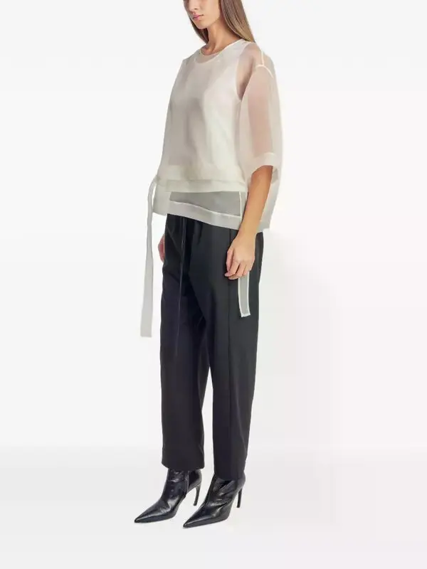IRINA SCHROTTER Trinity Oversized-fit Silk Organza Top