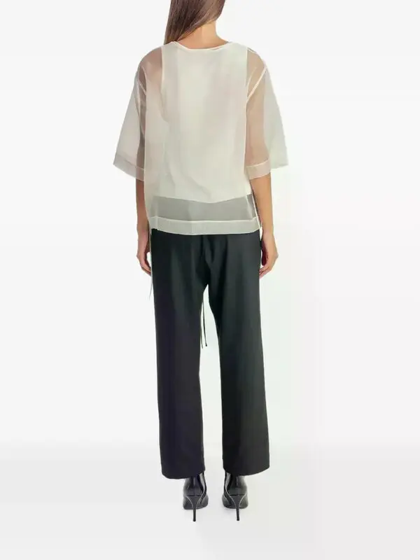IRINA SCHROTTER Trinity Oversized-fit Silk Organza Top
