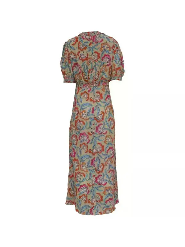 Saloni Lea Printed Midi Dress