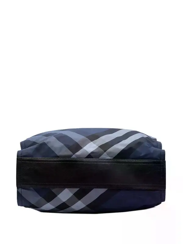 Burberry 2000-2017 Supernova Check Nylon Buckleigh Tote Bag