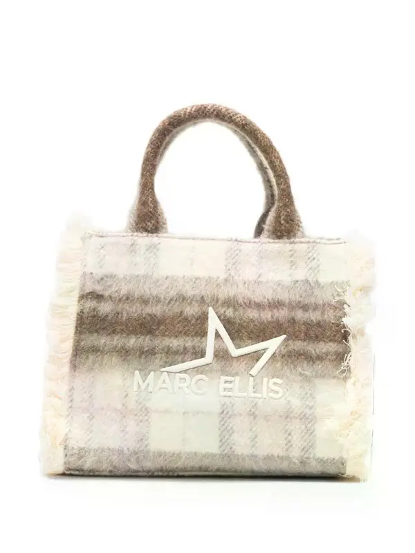 MARC ELLIS M Buby Plaid Tote Bag