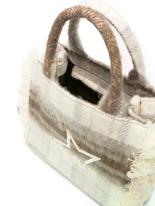 MARC ELLIS M Buby Plaid Tote Bag