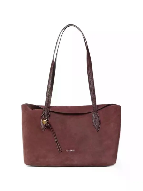 COCCINELLE Suede Leather Shoulder Bag - Red