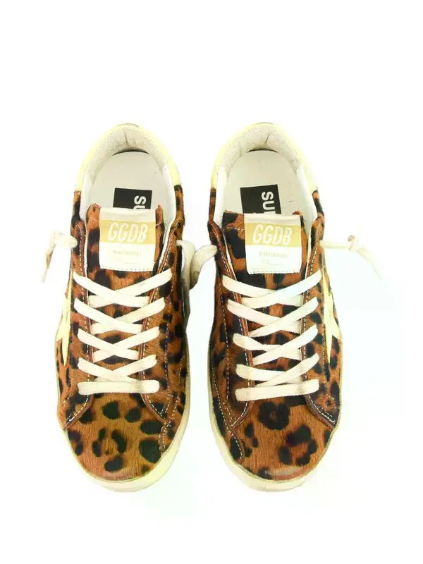 GOLDEN GOOSE Superstar Leopard-print Sneakers