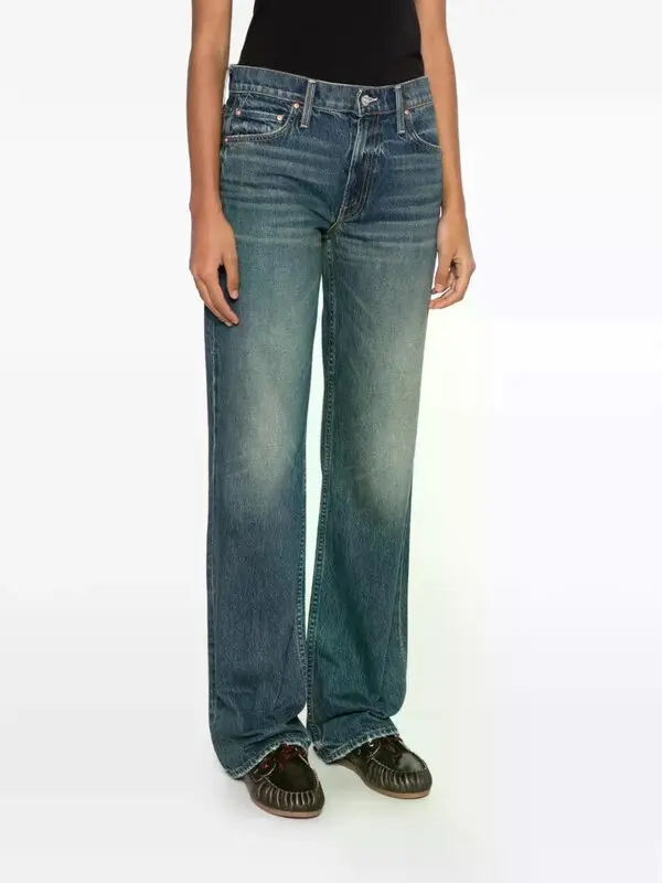MOTHER Faded Whiskered Jeans