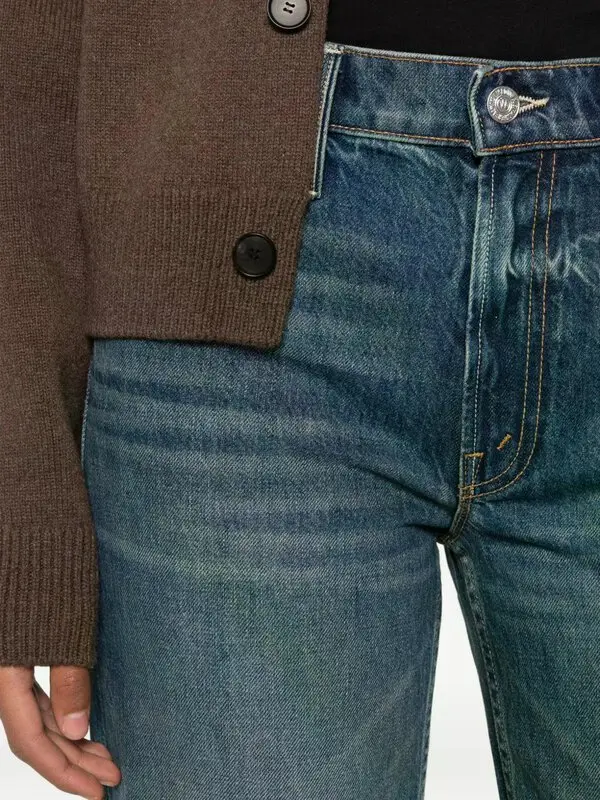 MOTHER Faded Whiskered Jeans